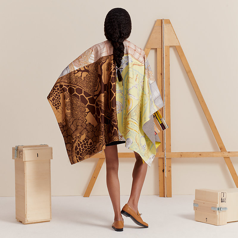 Reversible cape | Hermès USA Reversible cape | Hermès USA